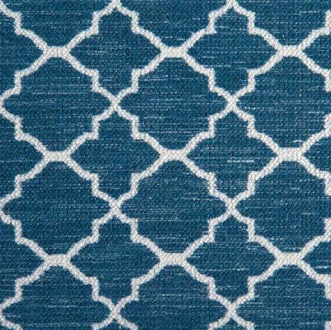 Nourison Lattice Marine 10x17 ft. Wool & Synth. Carpet Remnant